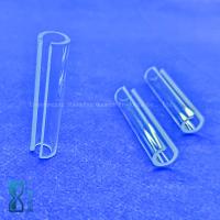 China High Transparencye Fused Silica Custom Semicircular Quartz Tubes Glass Pipe for sale