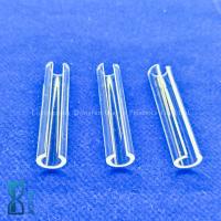 China High Transparencye Fused Silica Custom Semicircular Quartz Tubes Glass Pipe for sale