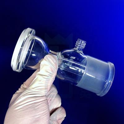 China Laboratory special high temperature corrosion resistant quartz instrument quartz container for sale