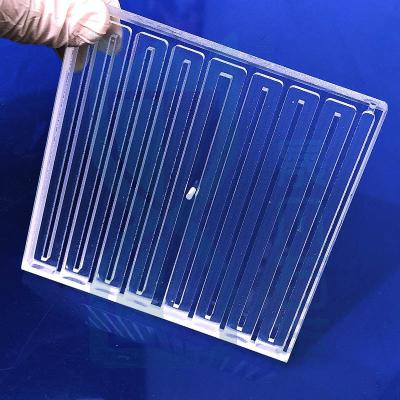 China CNC Finishing Custom High Temperature Quartz Slotted Polishing Scrub Sheet for sale