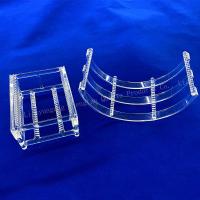China Factory Custom Semiconductor High Temperature Corrosion Resistant Quartz Slotted Rod Quartz Boat for sale