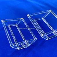 China Factory Custom Semiconductor High Temperature Corrosion Resistant Quartz Slotted Rod Quartz Boat for sale