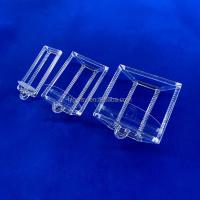 China Factory Custom Semiconductor High Temperature Corrosion Resistant Quartz Slotted Rod Quartz Boat for sale