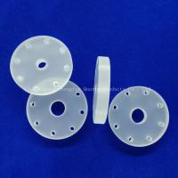 China Factory Customized High Temperature Resistant Circular Drilled Quartz Plate Frosted Glass Sheet for sale