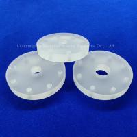 China Factory Customized High Temperature Resistant Circular Drilled Quartz Plate Frosted Glass Sheet for sale