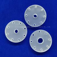 China Factory Customized High Temperature Resistant Circular Drilled Quartz Plate Frosted Glass Sheet for sale