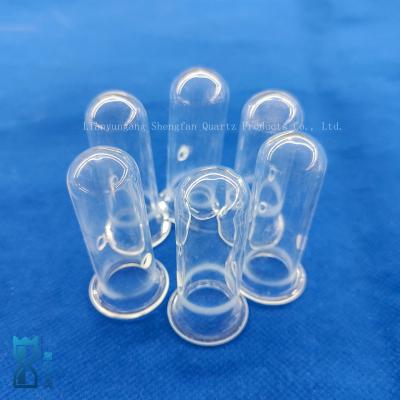 China Heat Resistant Custom Laboratory Glassware Transparent Quartz Glass Punch Tube Quartz Test Pipe for sale