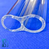 China High Precision Customized Transparent Quartz Double Layer Pipe Quartz Glass Tube for sale