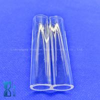 China High Precision Customized Transparent Quartz Double Layer Pipe Quartz Glass Tube for sale