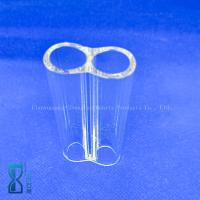 China High Precision Customized Transparent Quartz Double Layer Pipe Quartz Glass Tube for sale