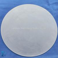China Customized Corrosion Resistant Circular Frosted Quartz Plate Large Quartz Sheet for sale