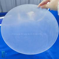 China Customized Corrosion Resistant Circular Frosted Quartz Plate Large Quartz Sheet for sale