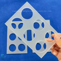 China Customized High Precision Square Quartz Plate Frosted Glass Punch Sheet for sale