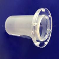 China Factory Custom High Temperature Sealed Quartz Flange Perforated Quartz Glass Tube for sale