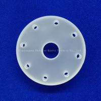 China Factory Custom High Temperature Sealed Quartz Flange Perforated Quartz Glass Tube for sale