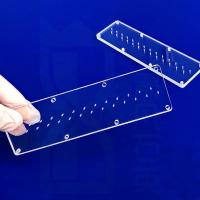 China High Light Transmittance Factory Custom Laser Perforated Quartz Glass Sheet Fused Quartz for sale