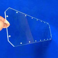 China High Light Transmittance Factory Custom Laser Perforated Quartz Glass Sheet Fused Quartz for sale