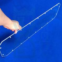 China High Light Transmittance Factory Custom Laser Perforated Quartz Glass Sheet Fused Quartz for sale