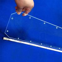 China Laser High Precision ±0.02mm High Transparency Quartz Glass Punching Plate for Optical Applications for sale