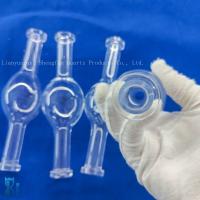 China Custom High Performance Glass Blowing Polish Transparent Quartz Instrument One Ball Drying Tube for sale
