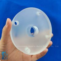 China Custom Corrosion Resistant Polishing Punching Quartz Flange Tube Glass Pipe For Scientific Research for sale