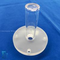China Custom Corrosion Resistant Polishing Punching Quartz Flange Tube Glass Pipe For Scientific Research for sale