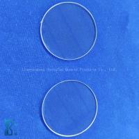 China Customized Circular Quartz Plate Transparent Glass Sheet High Temperature Resistant for sale