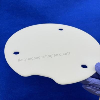 China Custom Opal Fused Quartz Plate Sheet High Temperature And Corrosion Resistant for sale