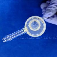 China Customized One Side Sealed Double Wall Glass Quartz Tube Transparent Laboratory Instruments for sale