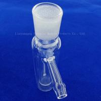 China Customized One Side Sealed Double Wall Glass Quartz Tube Transparent Laboratory Instruments for sale