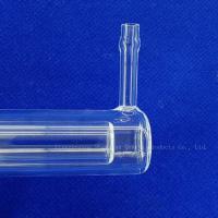 China Customized One Side Sealed Double Wall Glass Quartz Tube Transparent Laboratory Instruments for sale