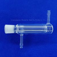China Customized One Side Sealed Double Wall Glass Quartz Tube Transparent Laboratory Instruments for sale