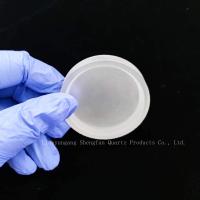 China High Performance Clear Frosted Thick Wall Sheet Quartz Glass Disc Laboratory Glassware for sale