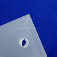 China Customize Frosted Thick Wall Square Sheet Quartz Cutting Punch Plate for sale