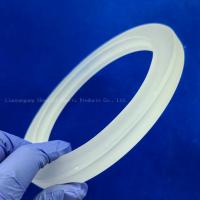 China Customized Processing High Purity Frosted Quartz Irregular Ring Flange Glass Instrument for sale
