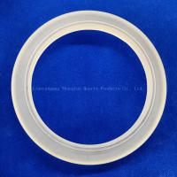 China Customized Processing High Purity Frosted Quartz Irregular Ring Flange Glass Instrument for sale