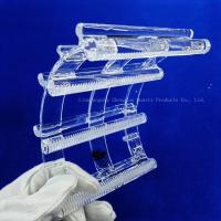 China Custom Silicon Wafer Cleaning Rack Quartz Groove Boat High Temperature Resistant for sale