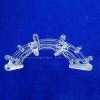 China Custom Silicon Wafer Cleaning Rack Quartz Groove Boat High Temperature Resistant for sale