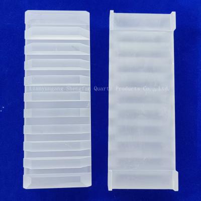 China Large Size Quartz Insulation Block Groove Cleaning Ark Factory Custom Corrosion Resistant High Performance for sale
