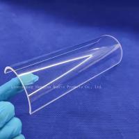 China Custom High Temperature Resistant Transparent Semicircular  Quartz Glass Tile for sale