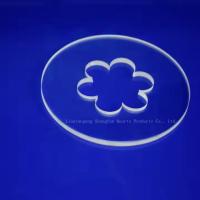 China Custom Corrosion Resistant Transparent Quartz Punched Sheet for sale