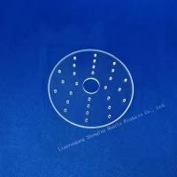 China Custom Corrosion Resistant Transparent Quartz Punched Sheet for sale