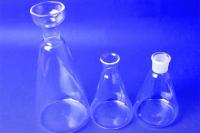 China Long Nozzle Lab Equipment Glassware Thermo Stable Wide Application for sale