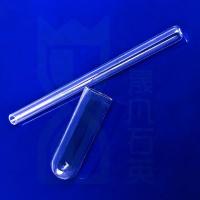 China Customized Clear Round Bottom End Quartz Test Tube For Laboratory for sale