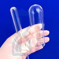 China Customized Clear Round Bottom End Quartz Test Tube For Laboratory for sale