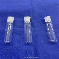 China Customized Clear Round Bottom End Quartz Test Tube For Laboratory for sale
