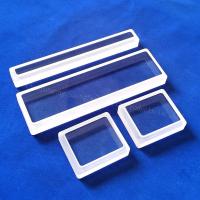 China High Transmittance Customized Fused Quartz Disc Clear Square Step Quartz Plate For Semiconductor for sale