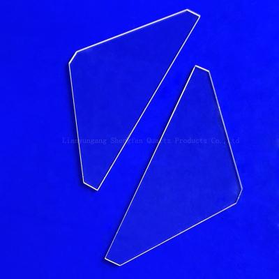 China Customized JGS1 JGS2 JGS3 Fused Silica Plate Quartz Glass Plate Jgs2 Quartz Glass Window Sheet Plate Disc for sale