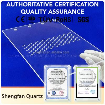 China Customized High Precision Quartz Glass Sheets For Laser Drilling In Laboratories Quartz Laser Drilling Sheets for sale