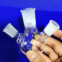 China Three Neck Flask Clear Quartz Plate Handcrafted In Wrought Cut Processing Service for sale